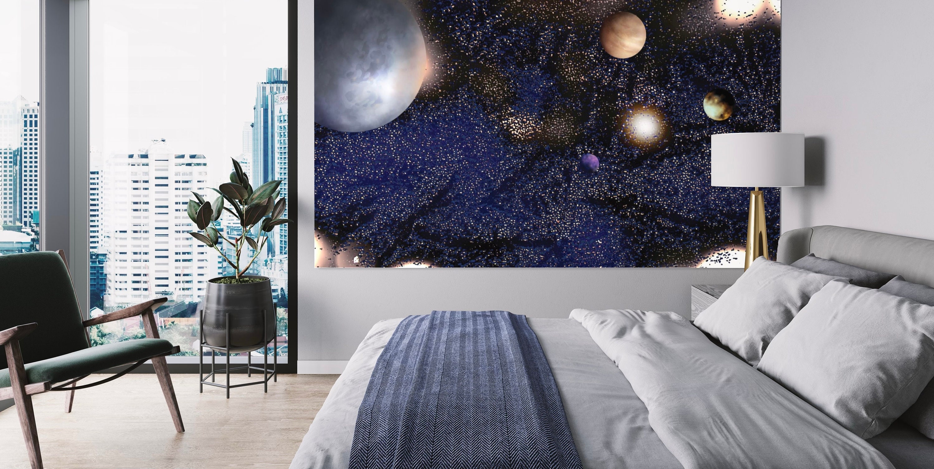 Vintage Cosmos Wallpaper, Peel and Stick, Removable, Self Adhesive ...