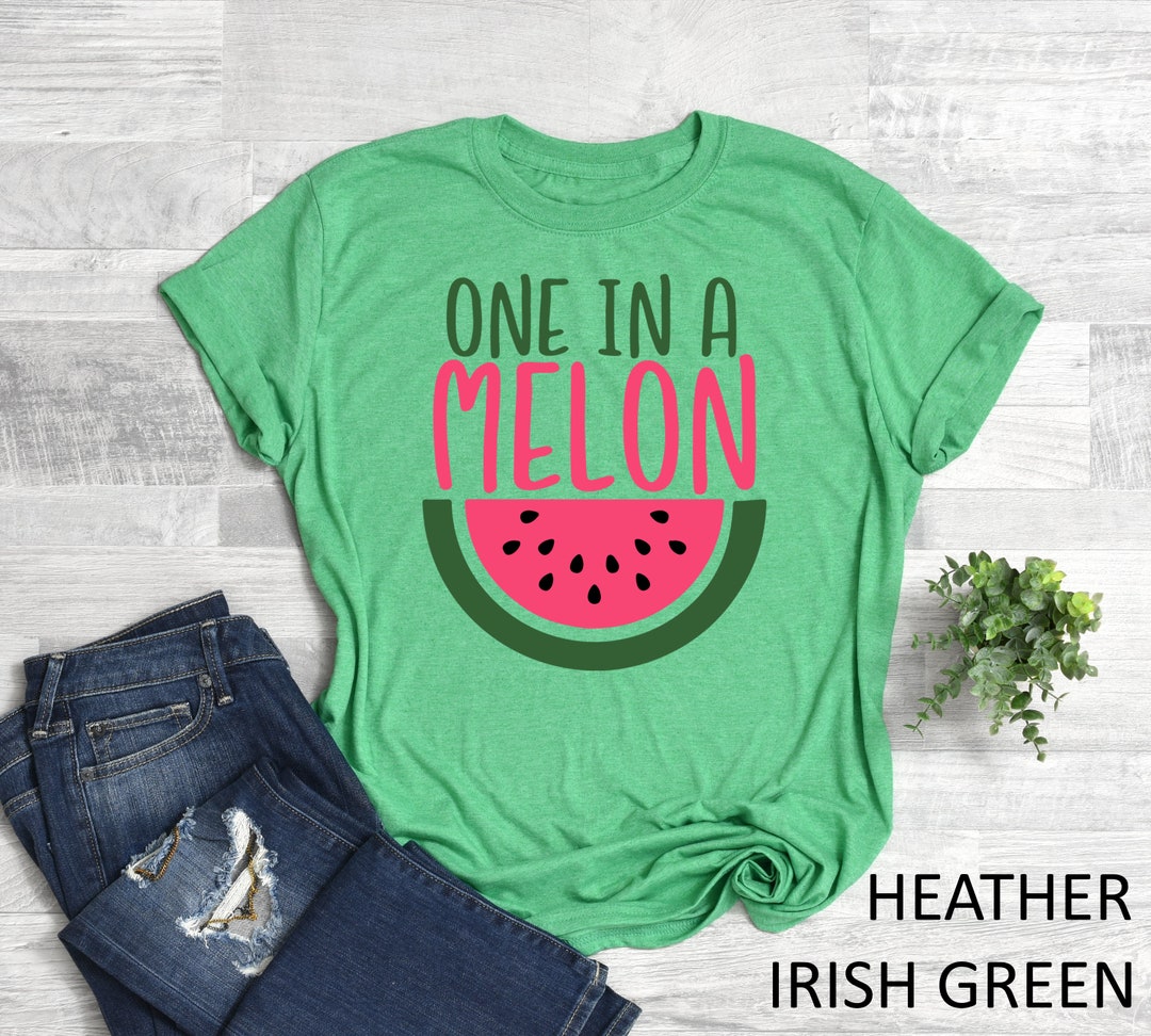 One in A Melon T-shirt, Watermelon Lover T-shirt, Beach Shirt, Funny ...