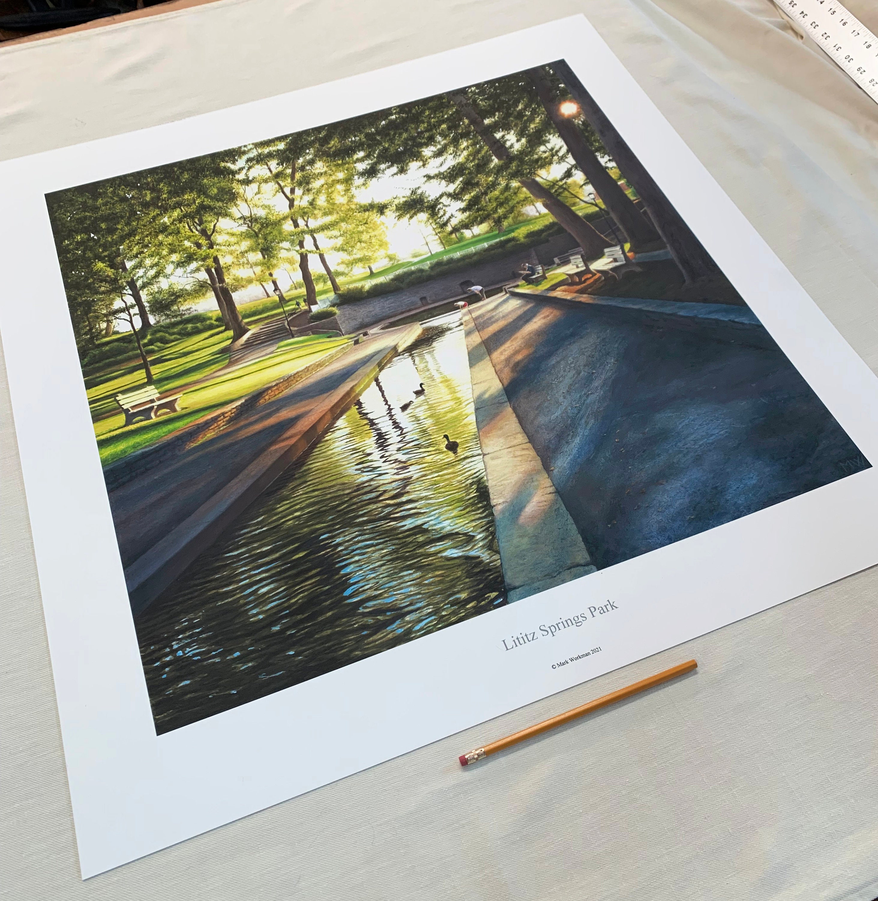 Lititz Springs Park Limited Edition Archival Print of Original Painting ...