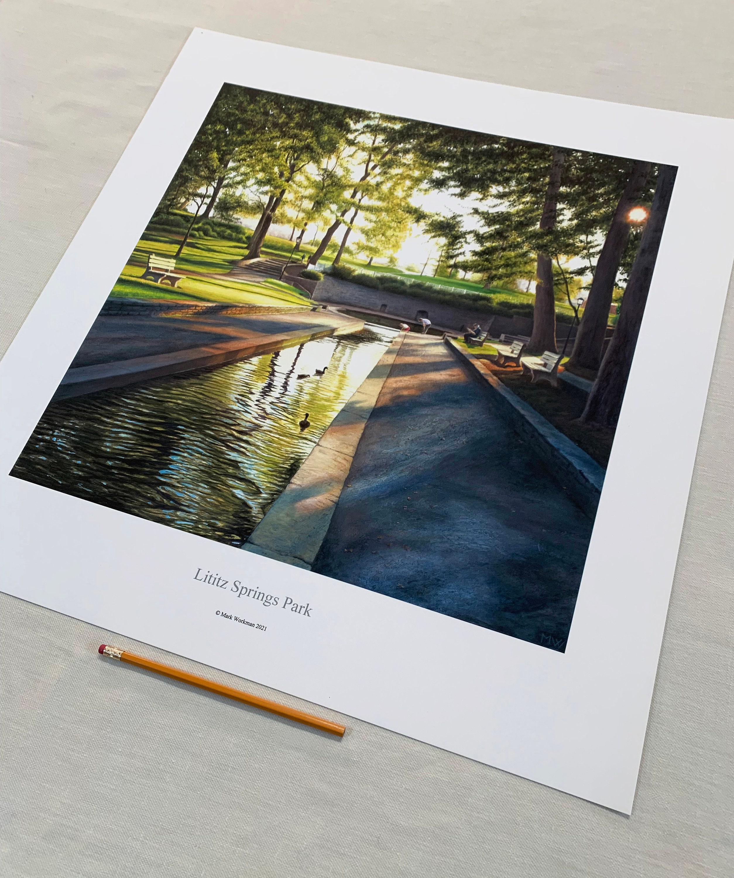 Lititz Springs Park Limited Edition Archival Print of Original Painting ...