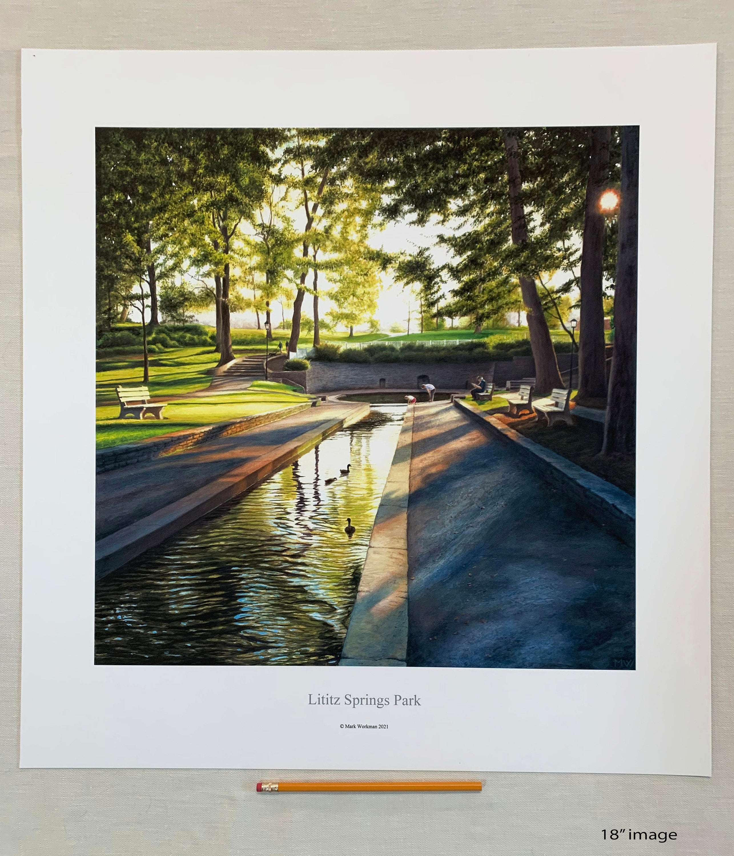 Lititz Springs Park Limited Edition Archival Print of Original Painting ...