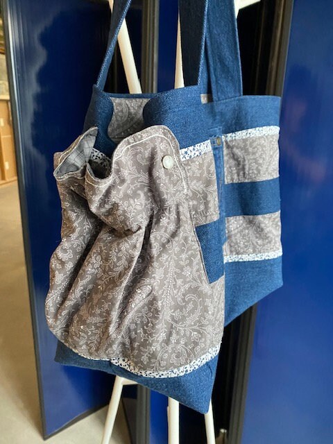 Custom Made, XXL Bag, Memory Bag Made From Your Loved Ones Shirt, Denim ...