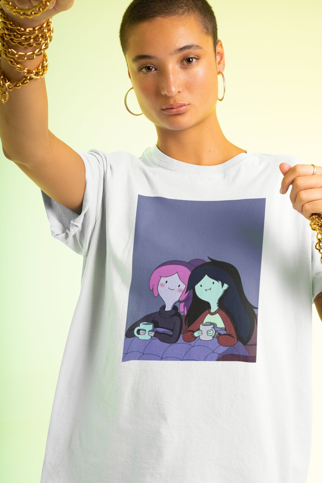 Marceline & Princess Bubblegum - Adventure Time Unisex Tshirt - Etsy