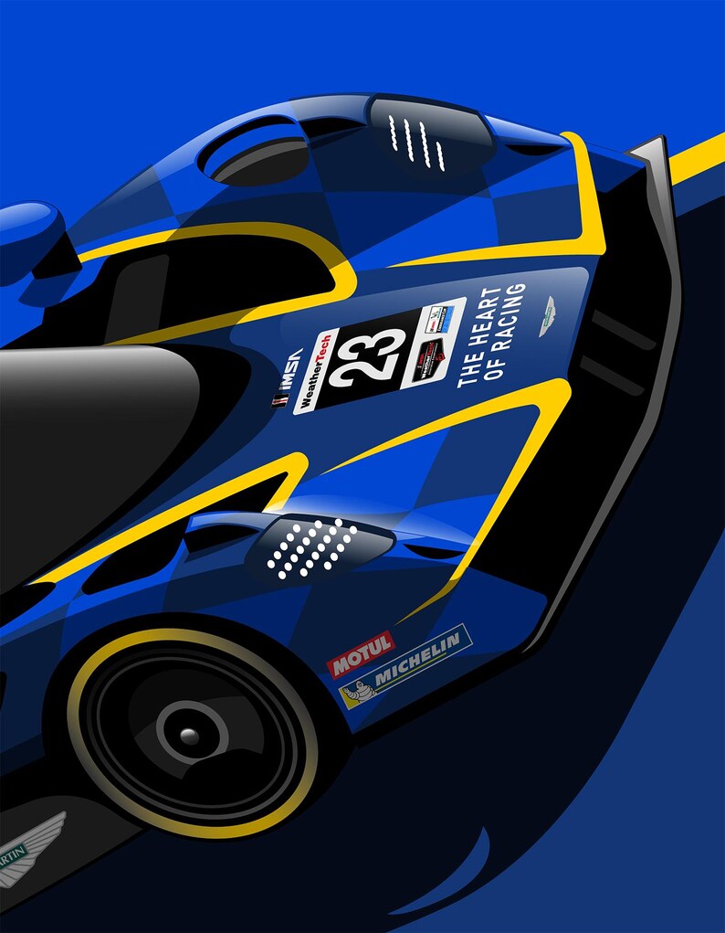 Aston Martin Valkyrie LMH | 2025 | IMSA | Endurance Racing Print | GTP ...