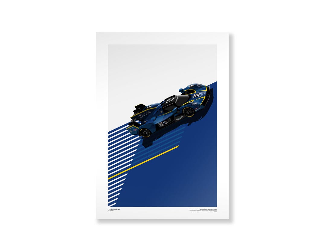 Aston Martin Valkyrie LMH | 2025 | IMSA | Endurance Racing Print | GTP ...