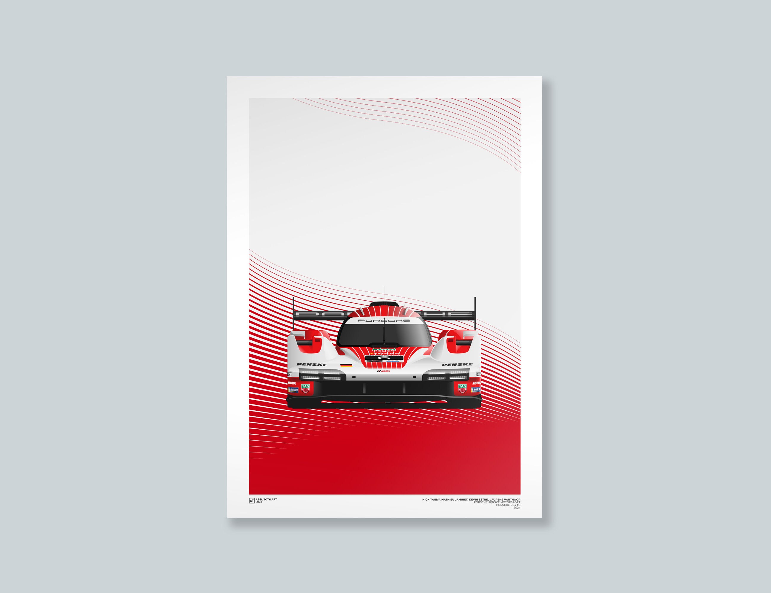 Porsche 963 Penske #6 | 2024 | IMSA | Endurance Racing Print | Hypercar ...