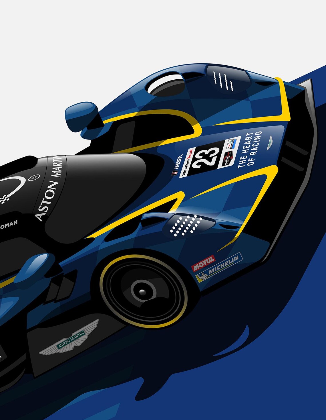Aston Martin Valkyrie LMH | 2025 | IMSA | Endurance Racing Print | GTP ...