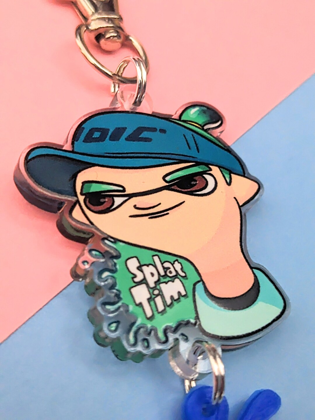 Splat Tim Splatoon Clear Acrylic Charm - Etsy