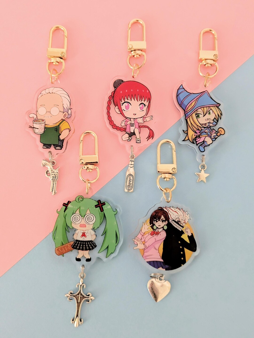 Anime Clear Acrylic Charms - Etsy