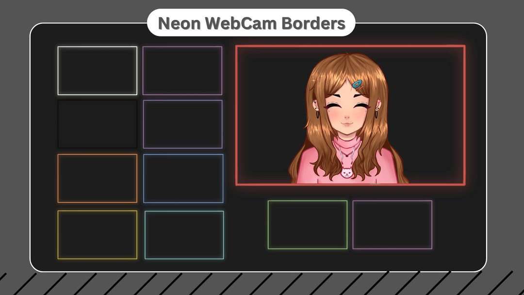 Neon Webcam Border Stream Overlay for Twitch, Youtube, Discord - Etsy