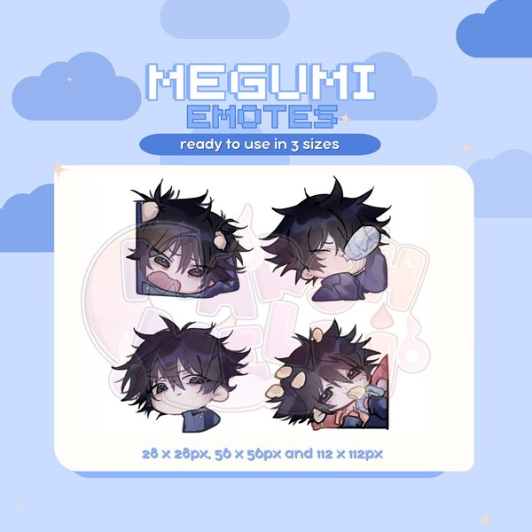 Megumi Fushiguro Twitch Emotes - Etsy