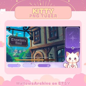 White Cat Pngtuber Model 4x Gamer Furry Cat Png Tuber Chibi Vtubers for ...
