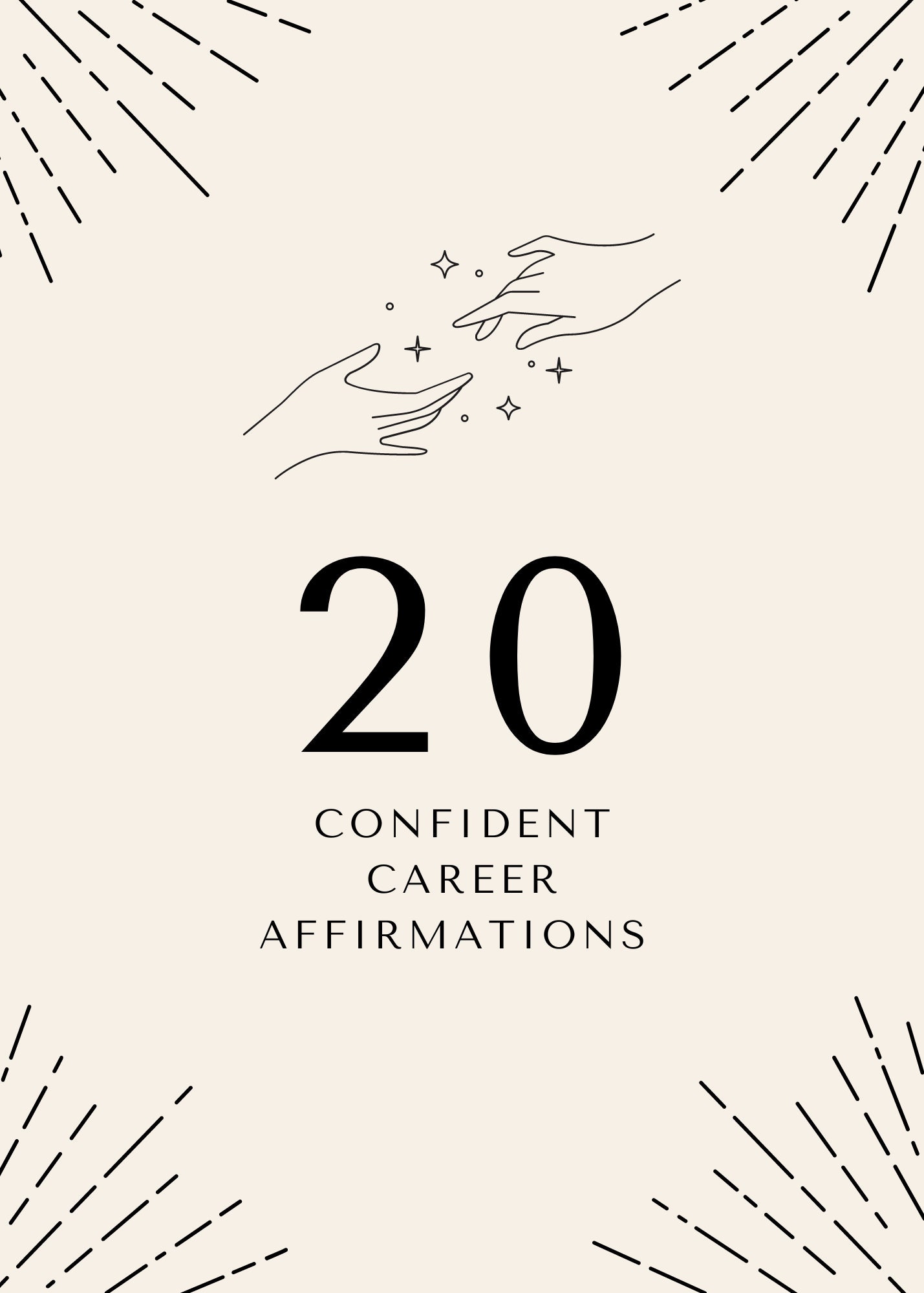 Printable Affirmation Card Downloadable Career Affirmations 20
