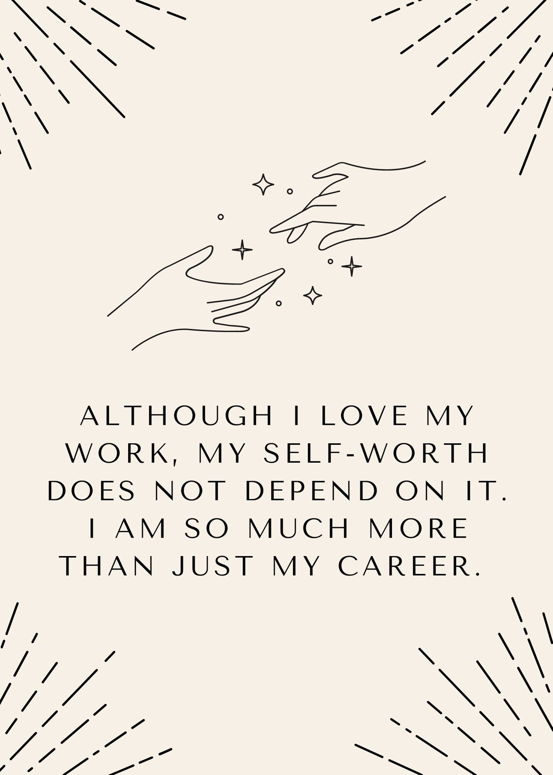 PRINTABLE Affirmation Card DOWNLOADABLE Career Affirmations - Etsy