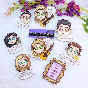 Friends Vinyl Stickers Amigos English Series How You Doin Joey Phoebe ...