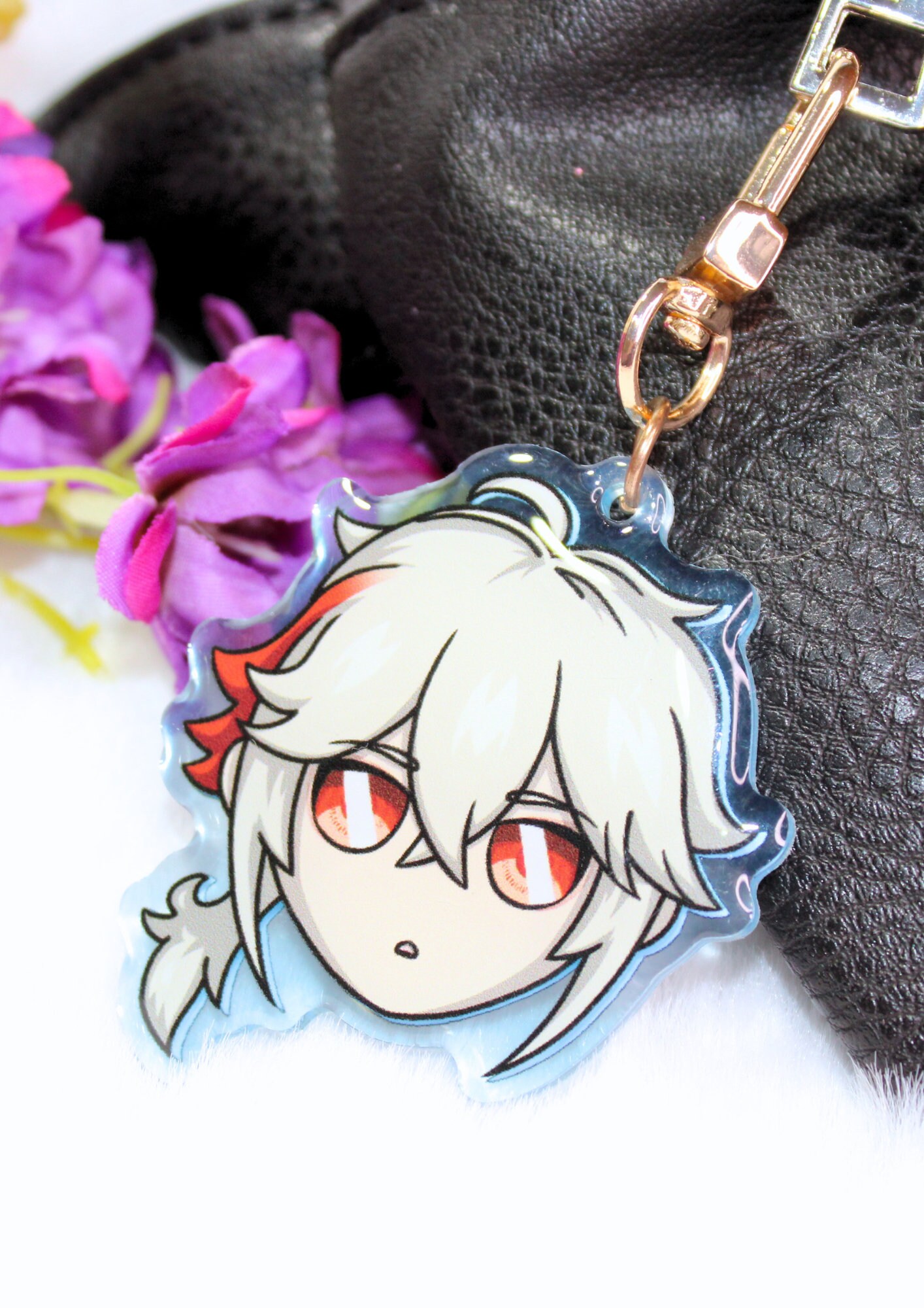Kaedehara Kazuha Genshin Impact Keychain Keychain Inazuma Anemo Samurai ...
