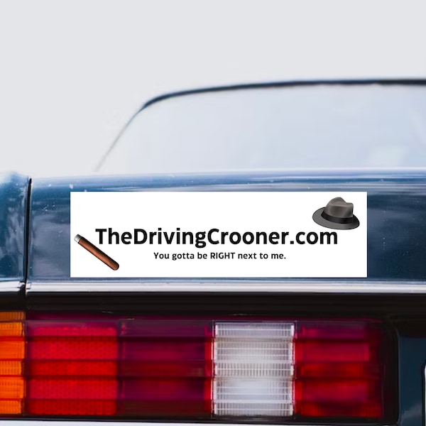 Driving Crooner Decal - Etsy