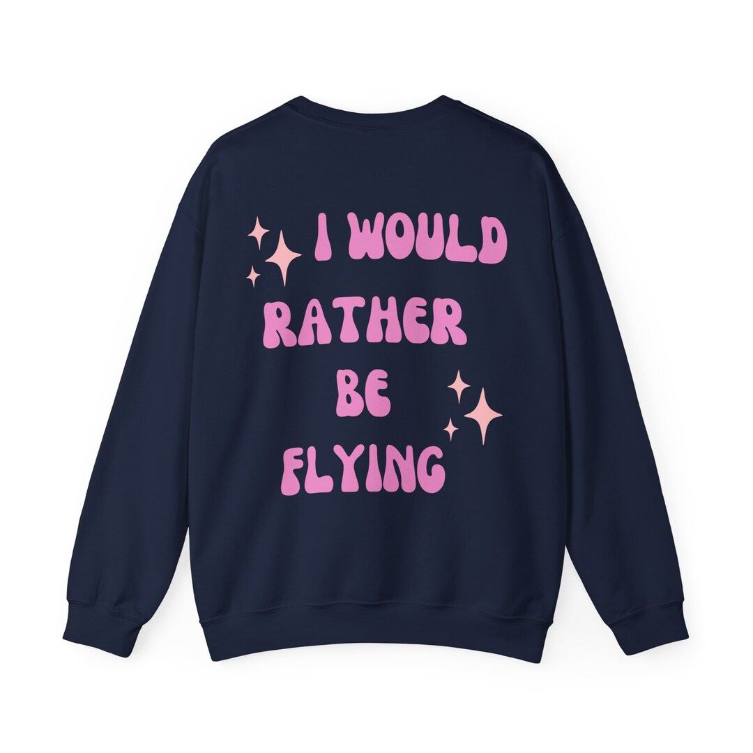 Female Pilot, Airplane Flying Blend Crewneck Sweatshirt Pullover - Etsy