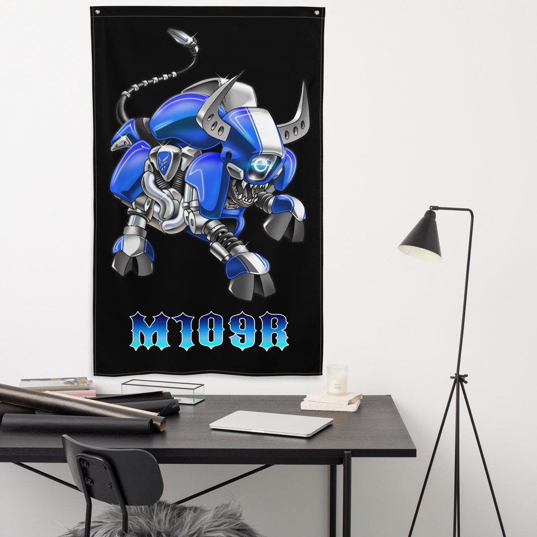 Beast Tamer M109R Blue White Flag - Etsy