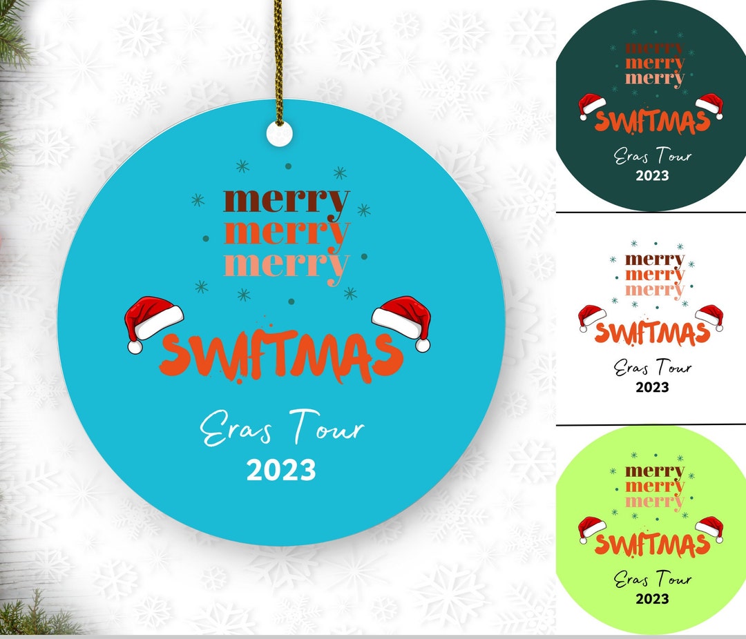 Taylor Swift Christmas Ornament, Swiftmas, Swiftie, Eras Tour ...