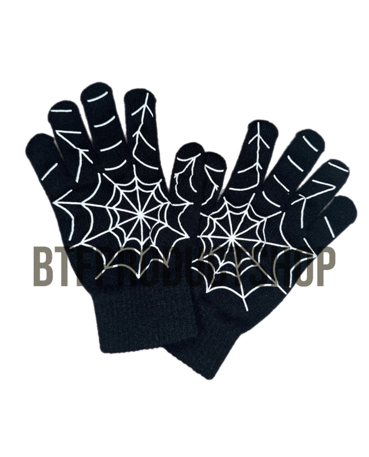 Spider Web Black Gloves | Black Gloves | Web Gloves | Y2K Black Web ...