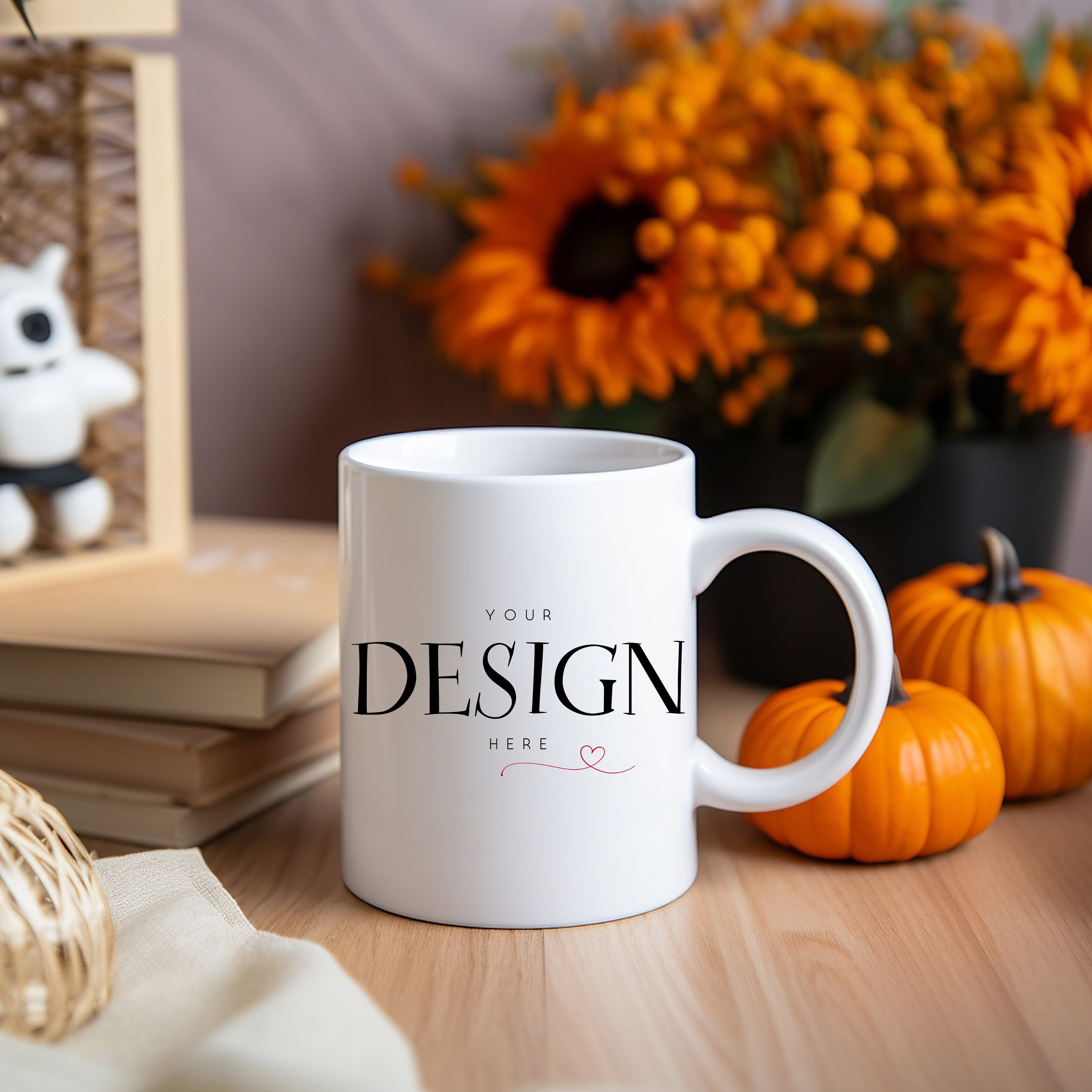 105 X Halloween Mug Mockups Pumpkin Coffee Cup Mockup Bundle Stylish ...