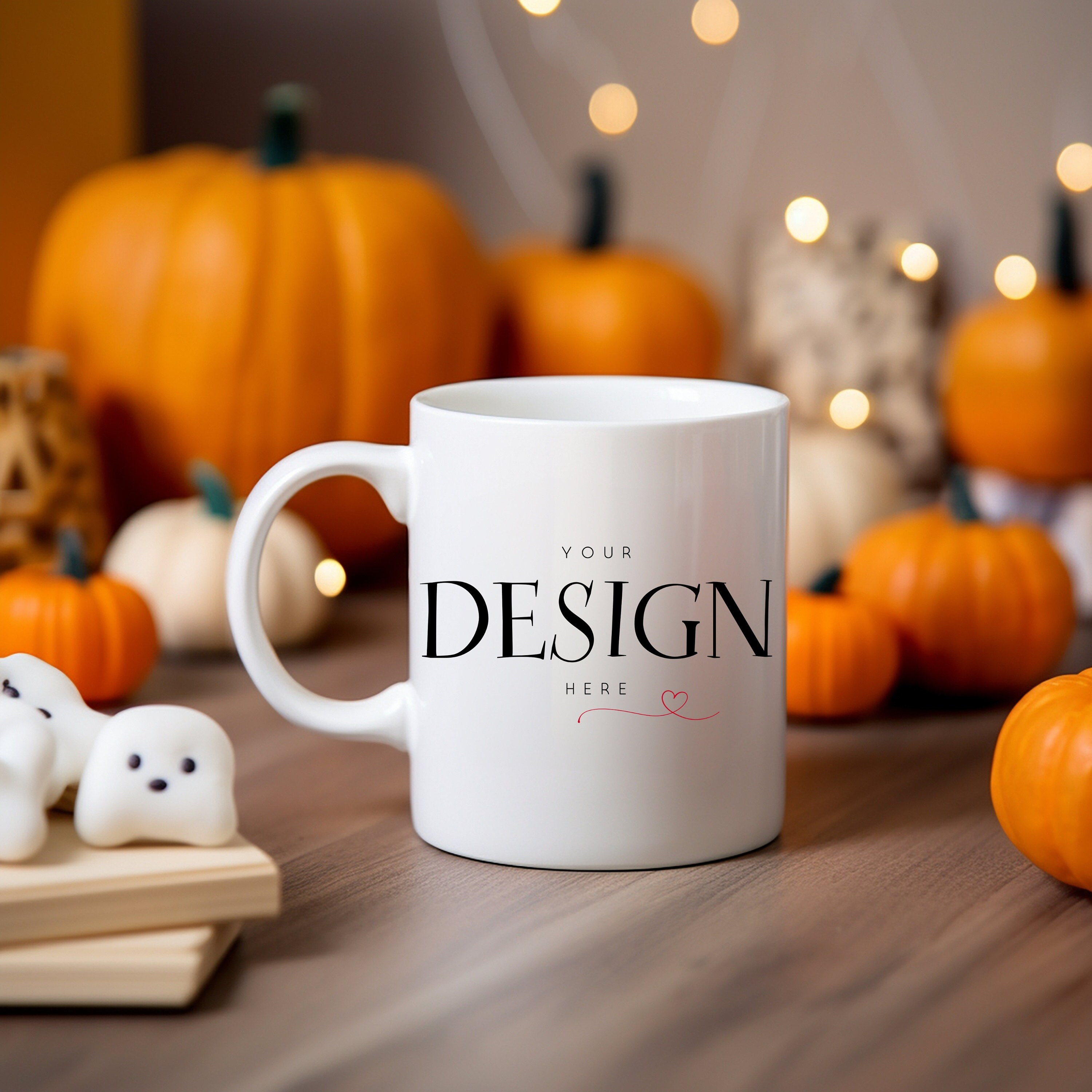 105 X Halloween Mug Mockups Pumpkin Coffee Cup Mockup Bundle Stylish ...