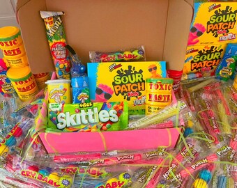 Sour Candy Favorites Snack Pack Sour Candy Gift Box Sour - Etsy