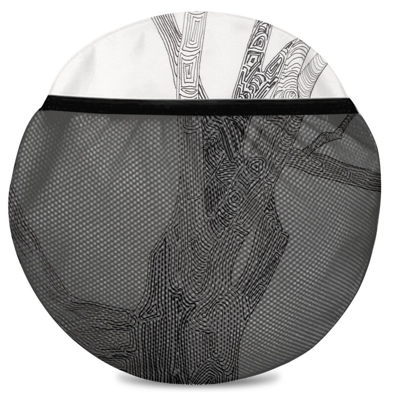 Duffle Bags: Hand Drawn Tree With Line Patterns - Etsy