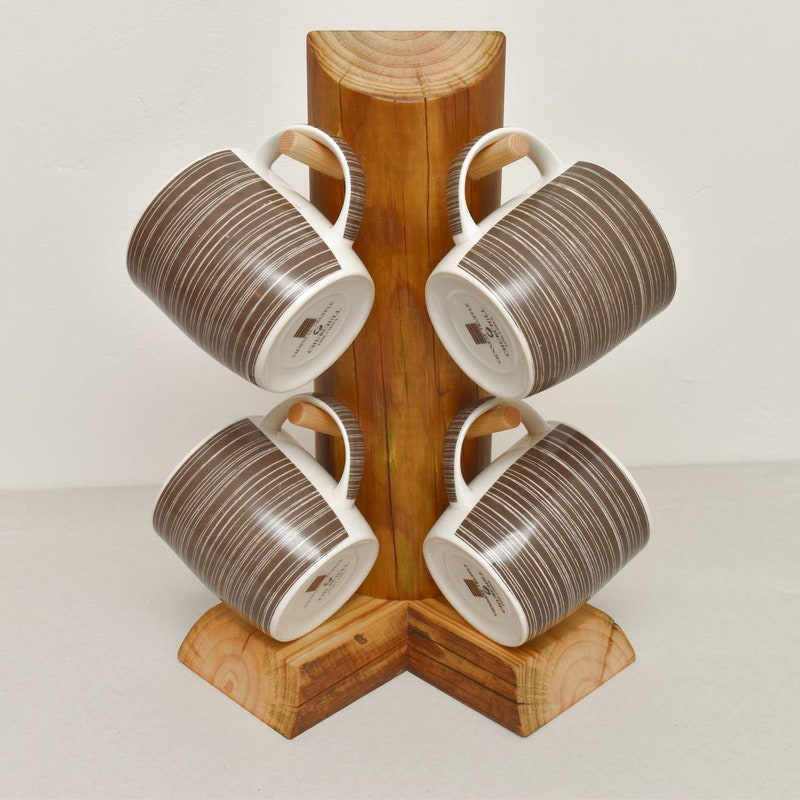 Wooden Mug Tree Holder - Etsy UK