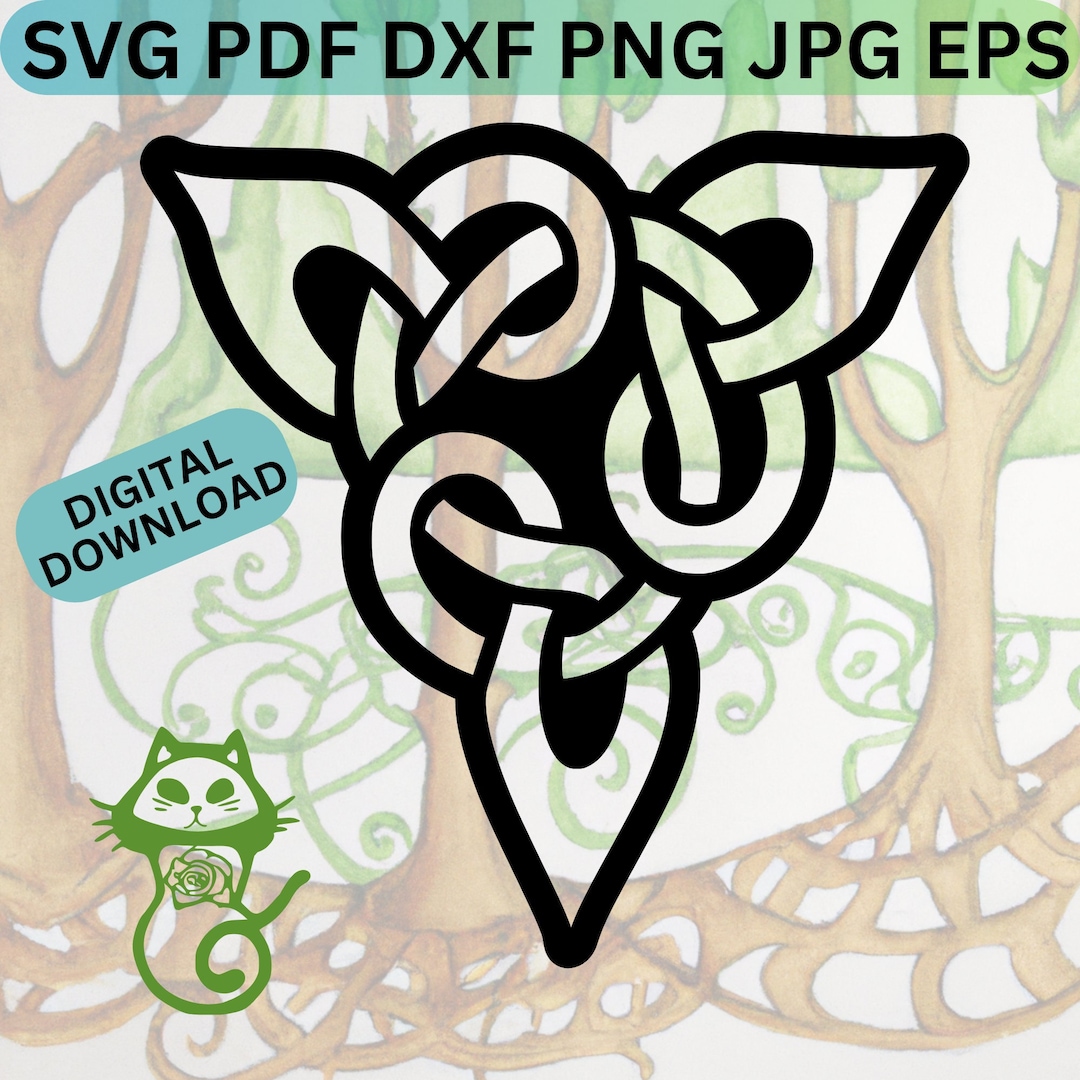 Celtic SVG Knot for Laser Cutting and Cricut. Simple Celtic Knot Svg ...