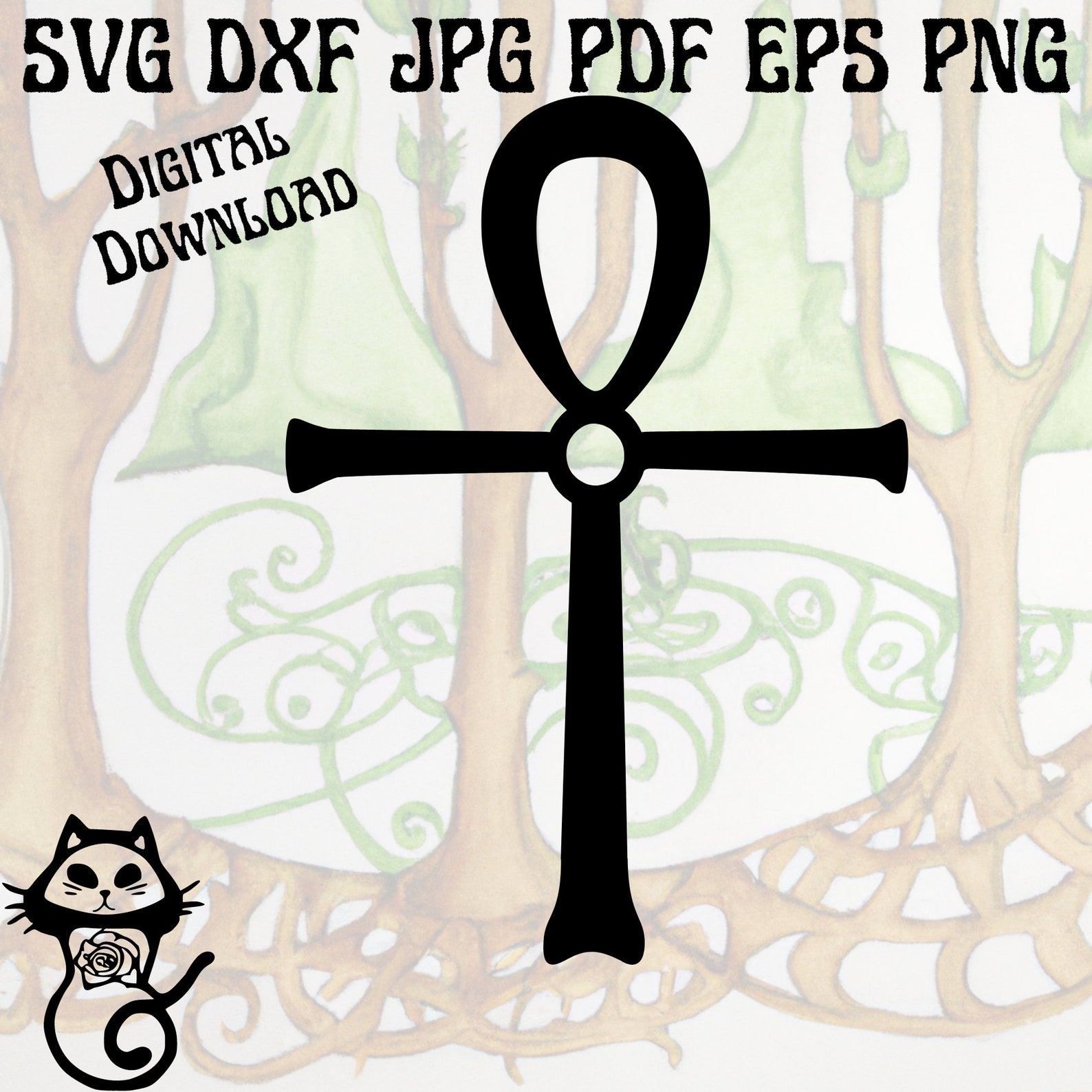 Ankh SVG, Egypt Ankh Svg, Magical Ankh SVG, Gothic Ankh Png, Occult ...