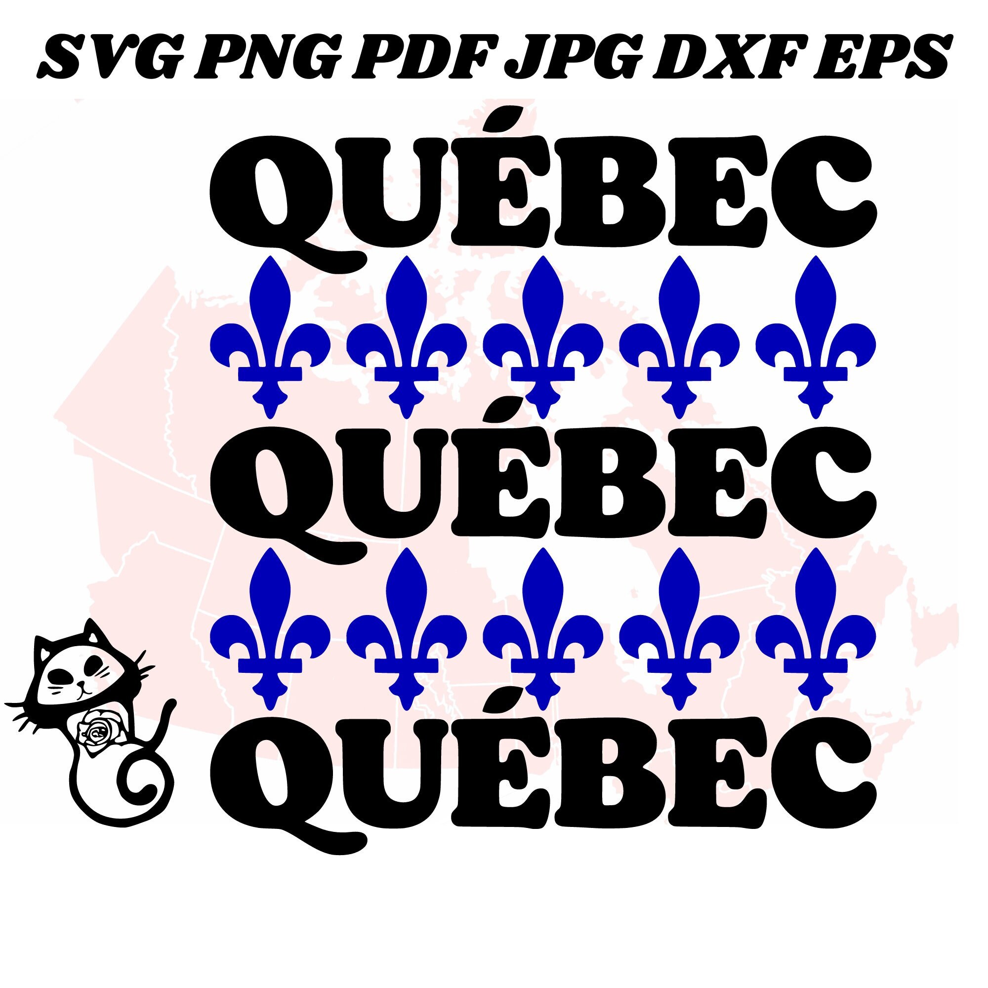 Quebec Svg, June 24 Svg, St Jean Day, Fete National De La St Jean ...