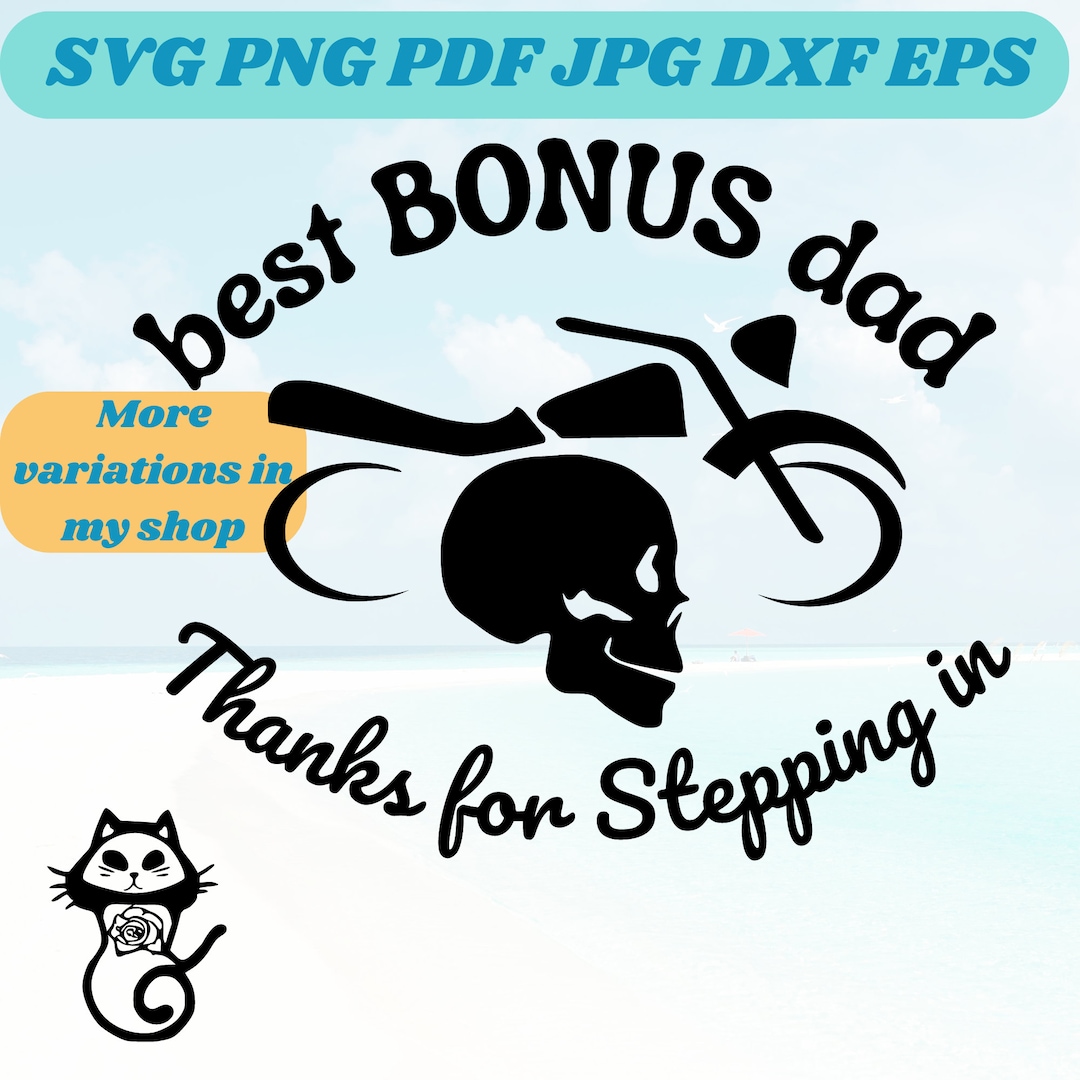 Best Bonus Dad, Thank You for Stepping Up, Sports Bonus Dad Svg, Bonus ...