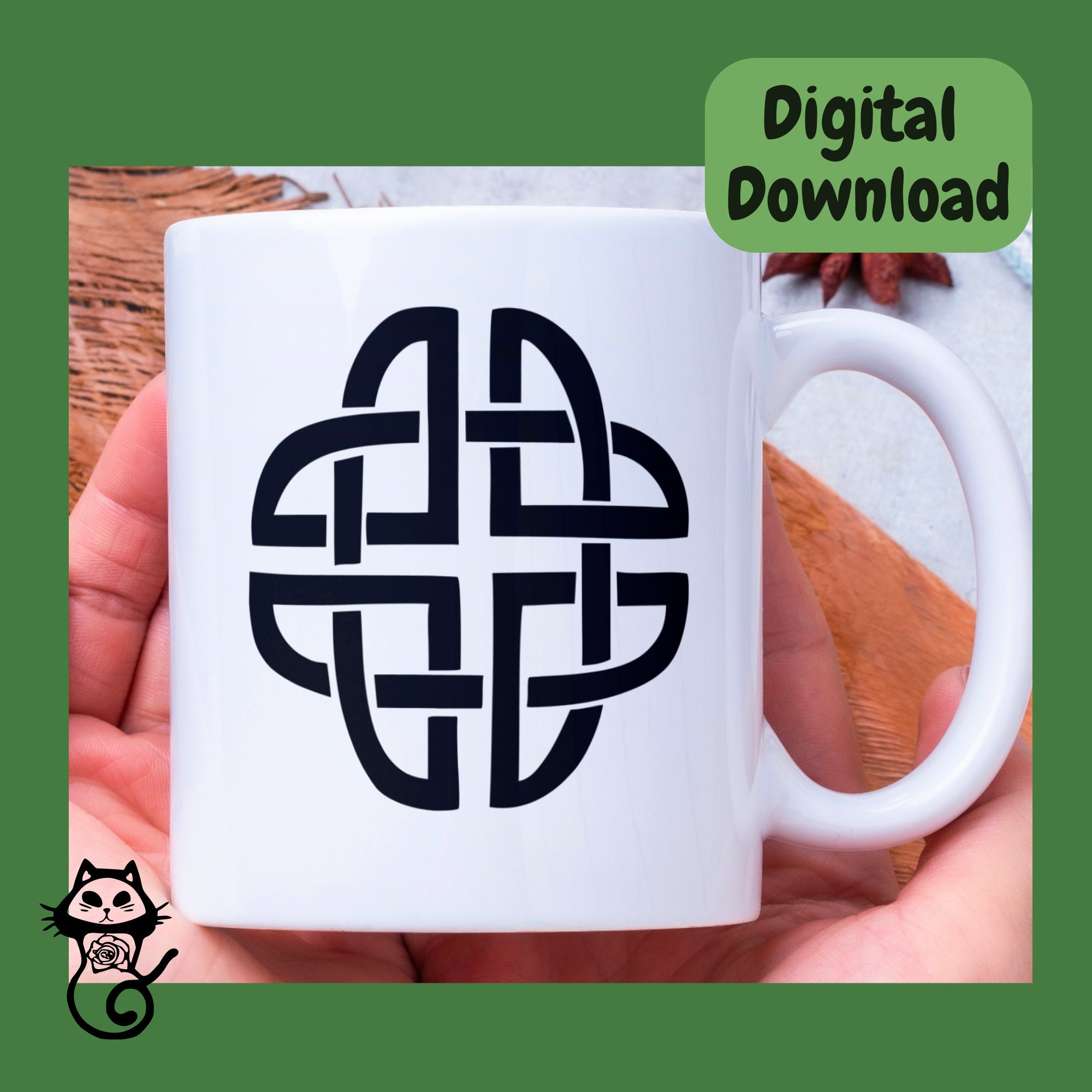 Celtic SVG Knot, Celtic PNG, Celtic Clip Art, Vintage Celtic Heritage ...