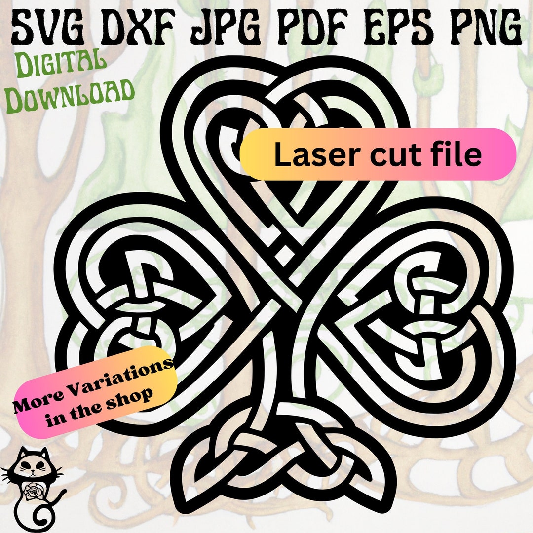 Celtic SVG Knot for Laser Cutting and Cricut. Simple Celtic Knot Svg ...