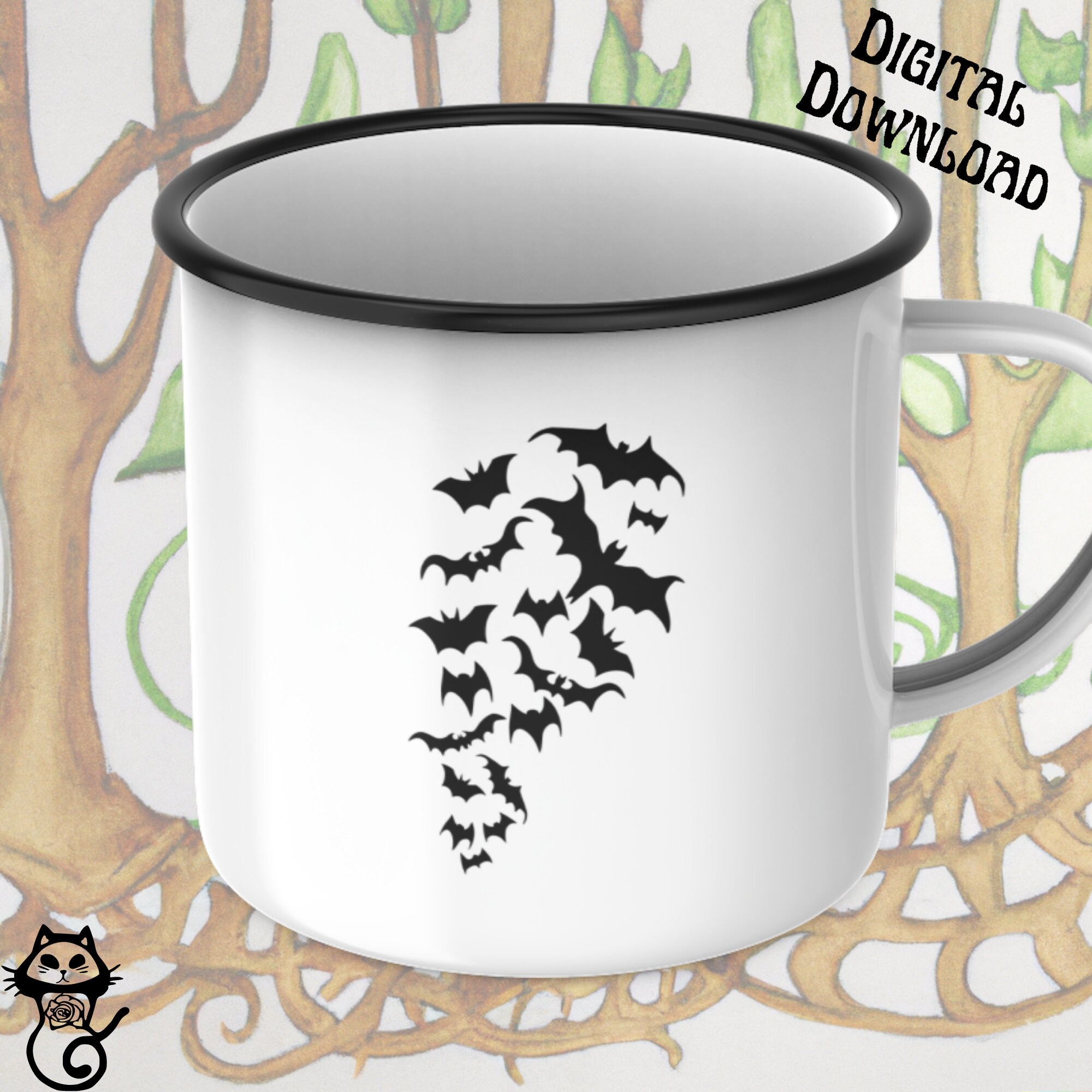 Bat Swarm SVG, SVG Bat Files, Small Bat, Halloween Bat Svg, Halloween ...