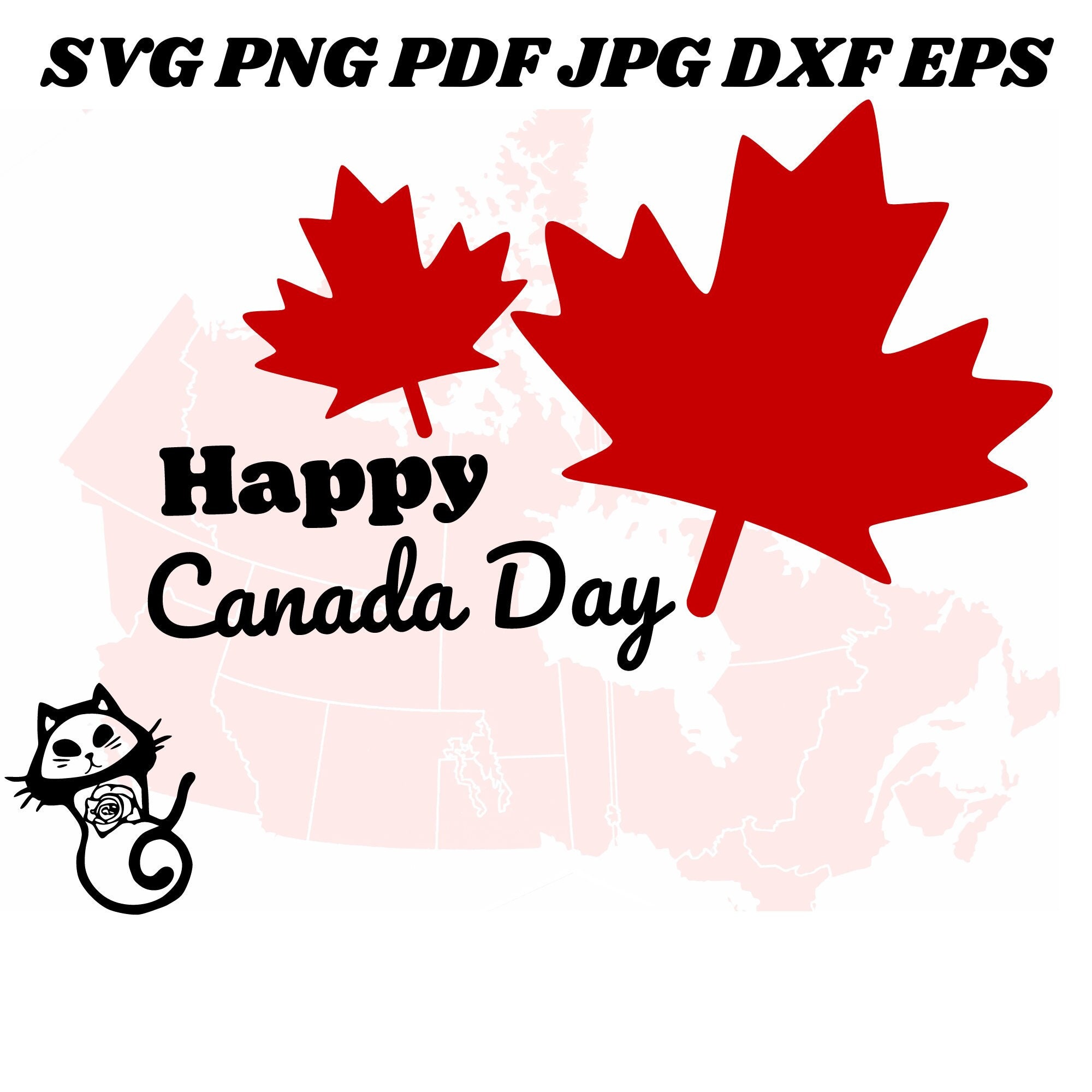 Happy Canada Day SVG, Canada Day Celebration, Canada Day Decorations ...