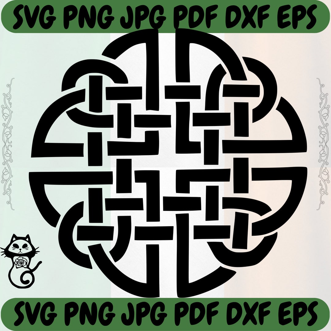 Celtic SVG Knot, Celtic PNG, Celtic Clip Art, Vintage Celtic Heritage ...