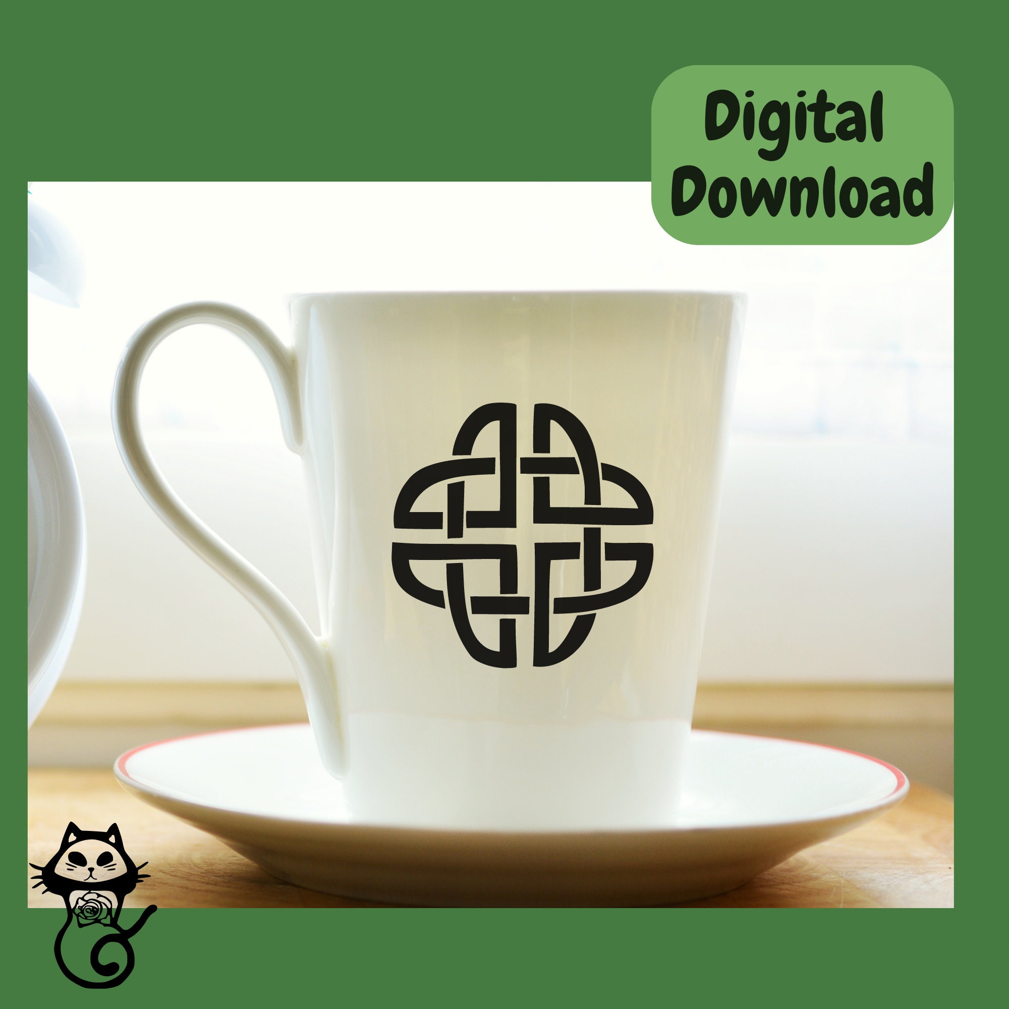 Celtic SVG Knot, Celtic PNG, Celtic Clip Art, Vintage Celtic Heritage ...