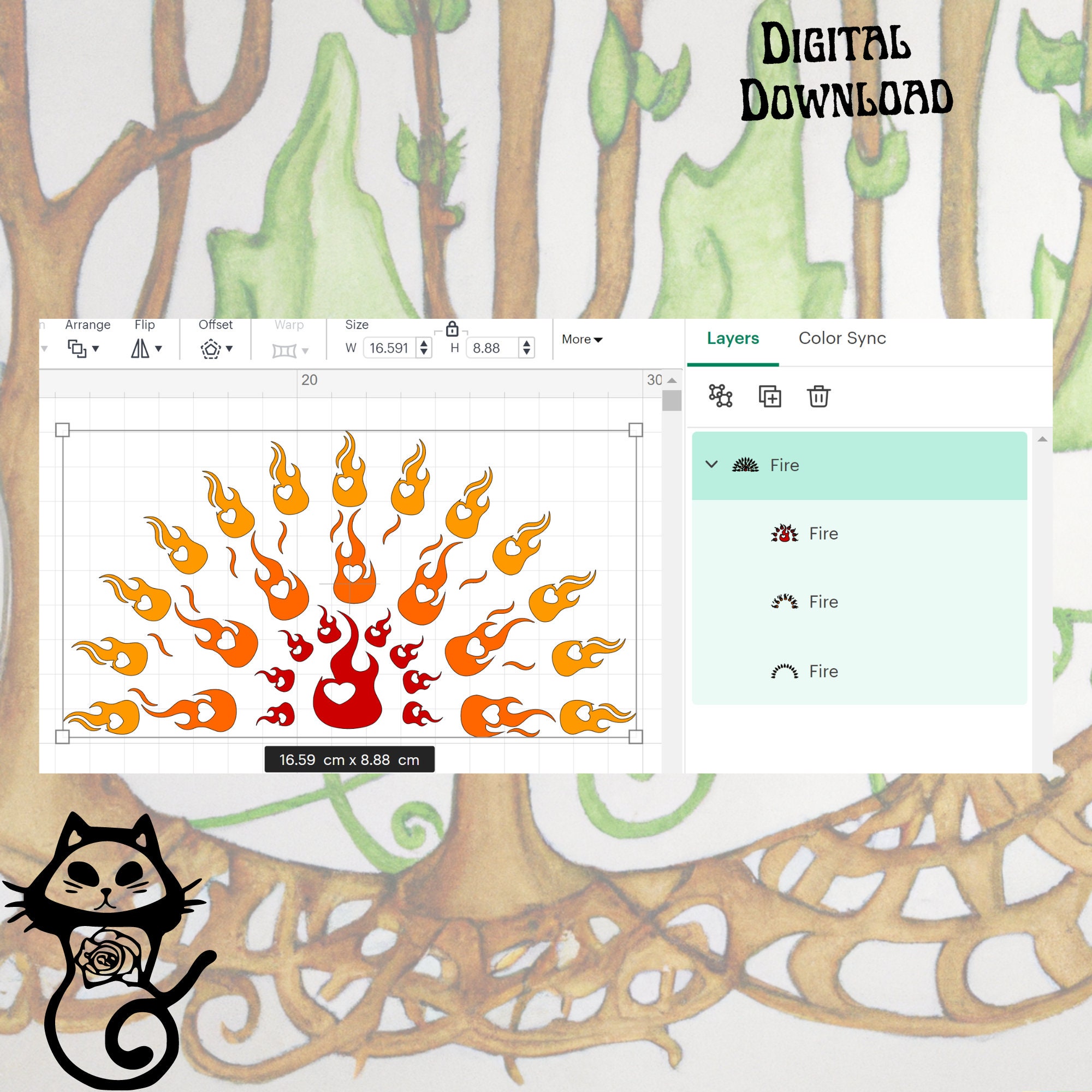 Guitar Fireburst SVG, Fireburst Sticker, Guitar Lover, Guitar Art, Fire ...