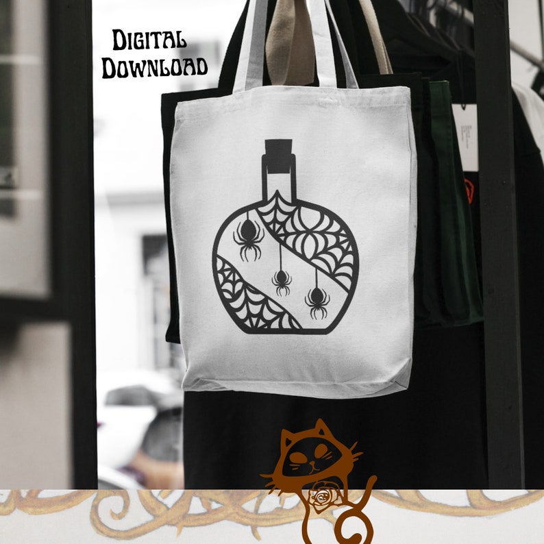 Spider SVG, Halloween Spider Svg, Halloween Spiders, Magic Potion ...