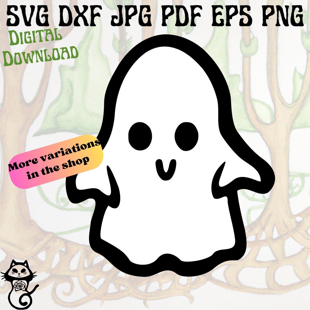 Ghost SVG File Too Cute Halloween Halloween Ghosts Svg - Etsy