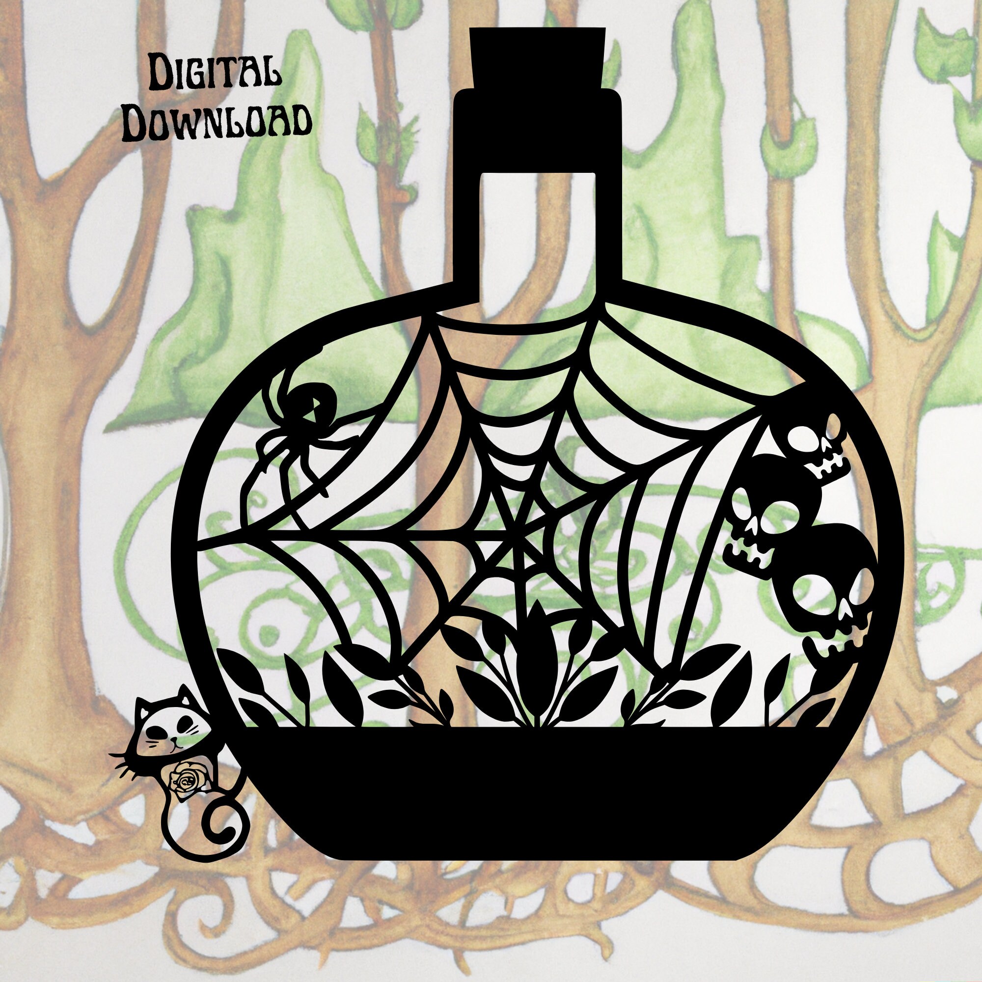 Flowers for Goth Mom Svg File for Laser or Cricut Goth Mother's Day ...