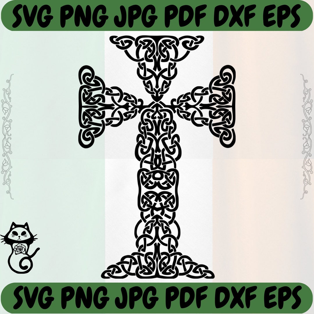 Celtic SVG Knot, Celtic Cross, Celtic for Cricut, Celtic Line Art ...