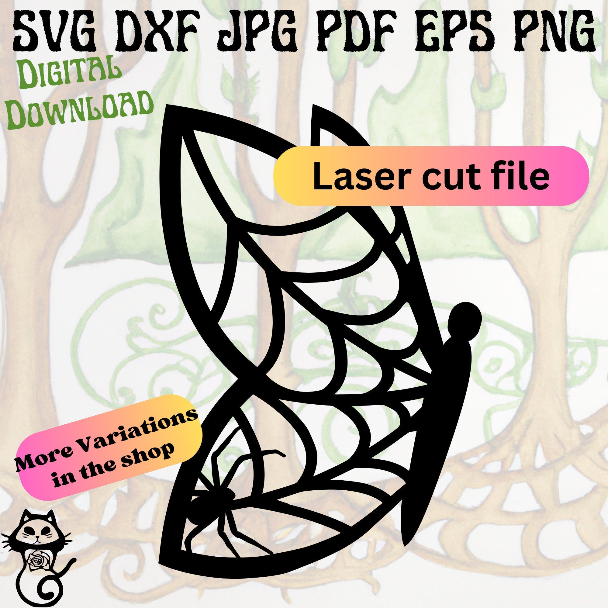 Butterfly for Goth Mom Svg File for Laser or Cricut Goth Mother's Day ...