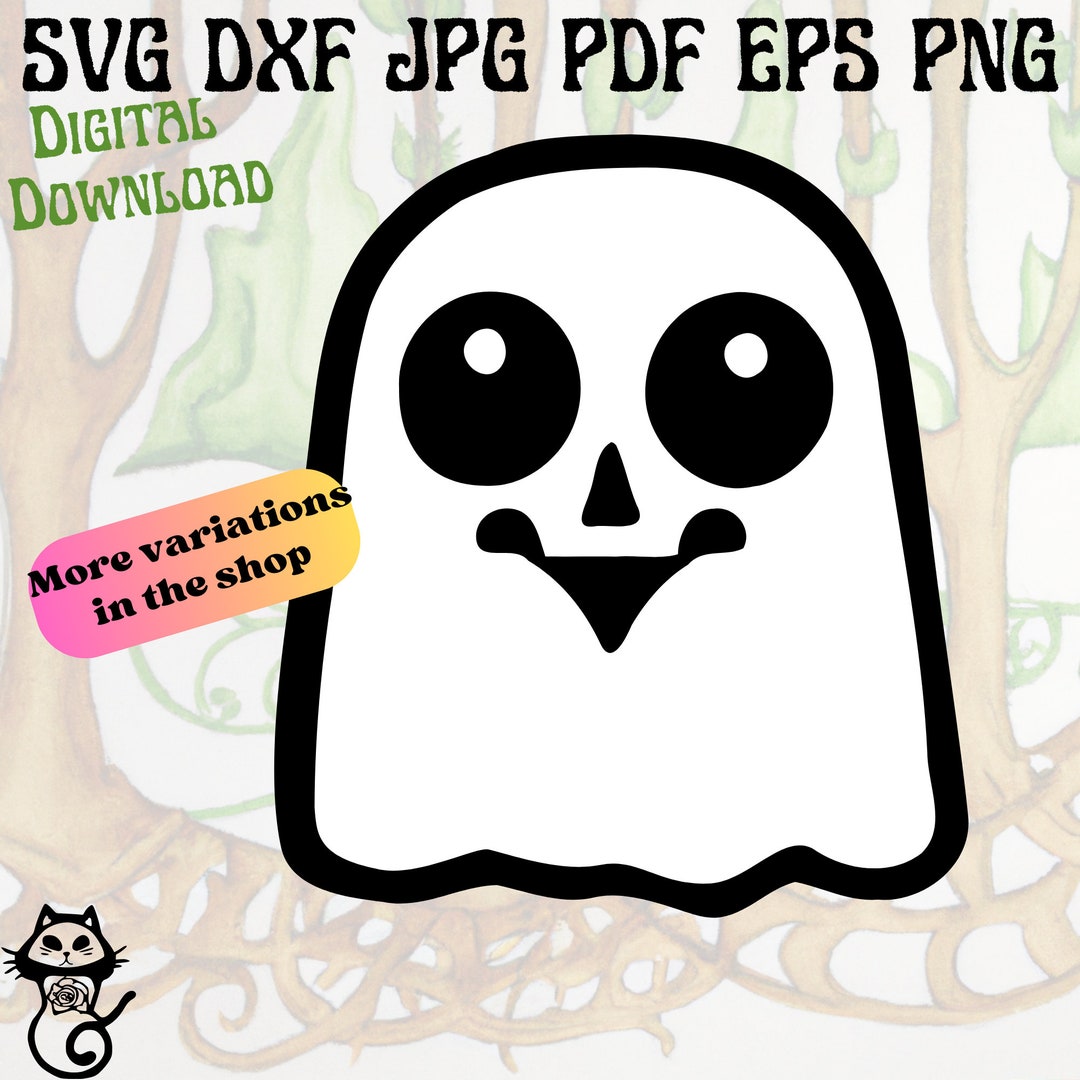 Ghost SVG File, Too Cute Halloween, Halloween Ghosts Png, Halloween ...