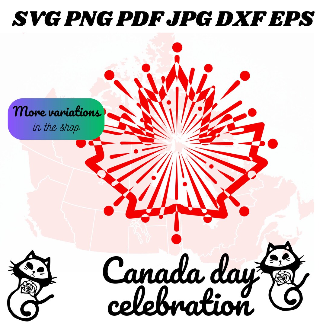 Happy Canada Day SVG, Canada Day Celebration, Canada Day Decorations ...