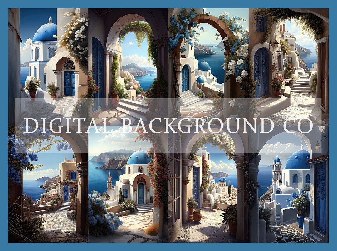 Elegant Outdoor Greece Digital Background, Maternity Backdrop Overlay ...
