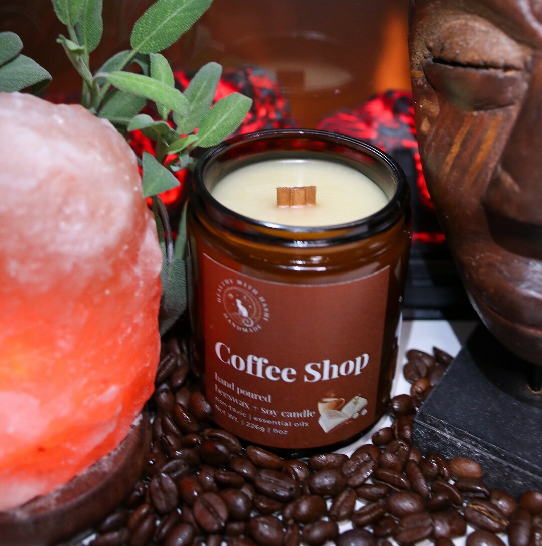 Rich + Toasty Coffee Shop Candle | in an Amber Jar With Natural Soy ...
